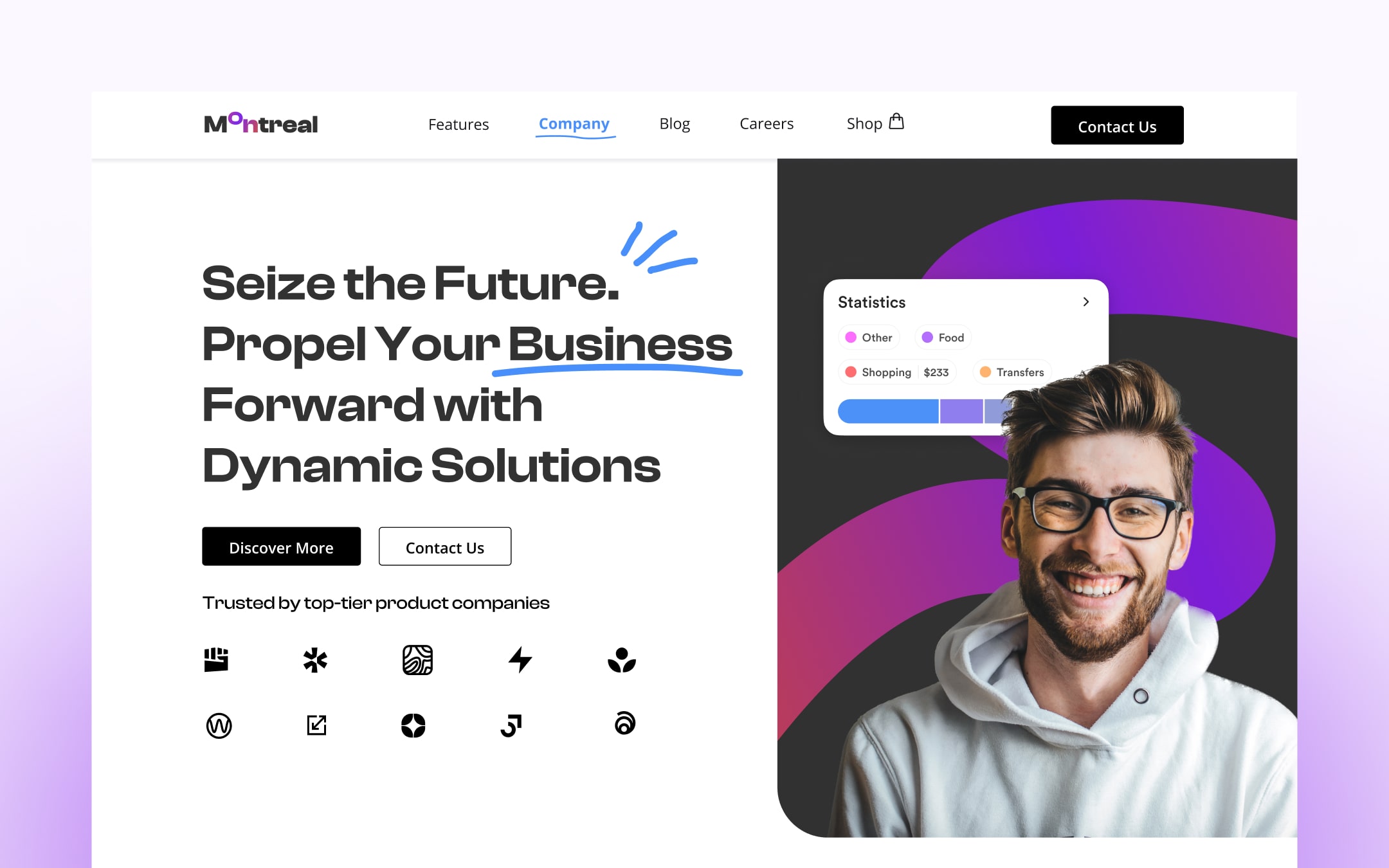 Montreal - SaaS Webflow Template | Wedoflow